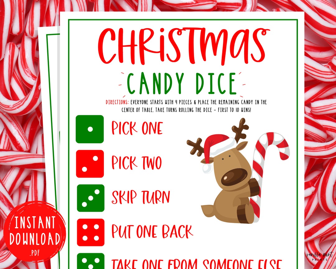 Christmas Candy Dice Game | Christmas Party Games for Kids | Kids Games ...