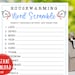 Housewarming Party Games | Word Scramble | Fun Housewarming Party Games ...