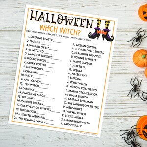 Halloween Witch Matching Game Which Witch Halloween - Etsy
