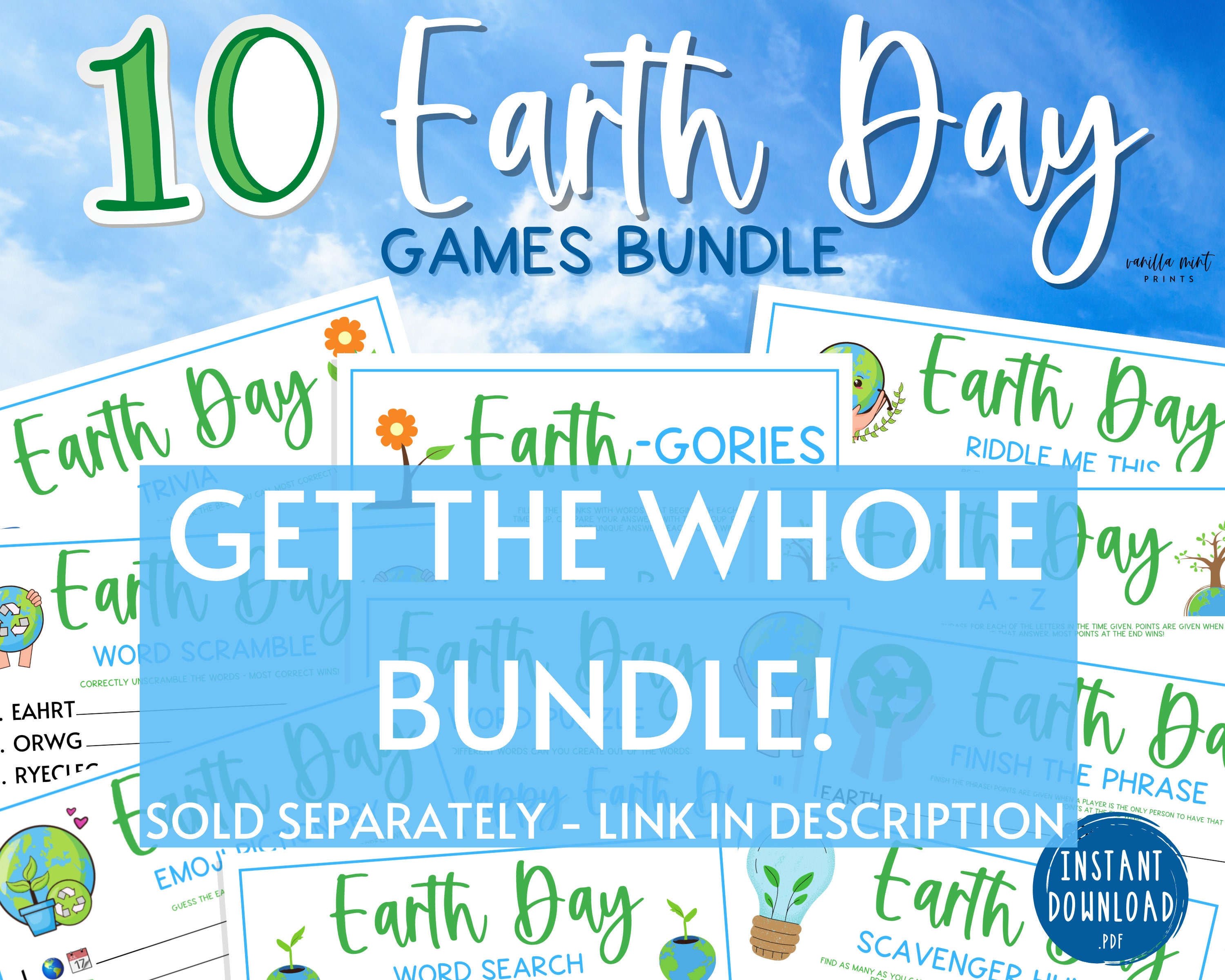 Earth Day Emoji Pictionary Game Fun Printable Spring Games - Etsy UK