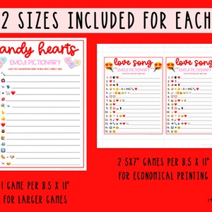 Valentine's Day 4 Game Emoji Pictionary BUNDLE | Fun Valentine's Day ...