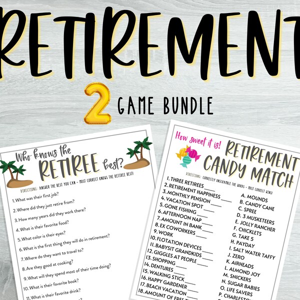 Retirement Candy Bar - Etsy