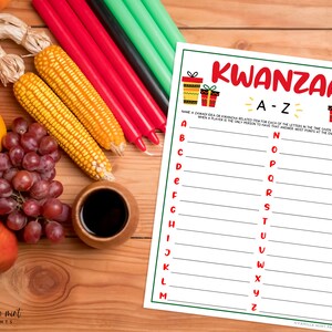 Kwanzaa A - Z | Printable Kwanzaa Party Games | Fun Activities for ...