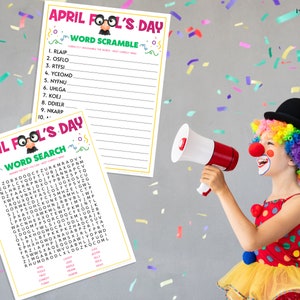 April Fool's Day 5 Game BUNDLE | April Fools Party Games | Printable ...