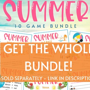 Summer A - Z Race | Printable Summertime Games | Party Games | Summer ...