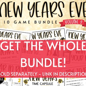 New Years Eve Finish the Phrase Game | New Years Games | New Years Eve ...