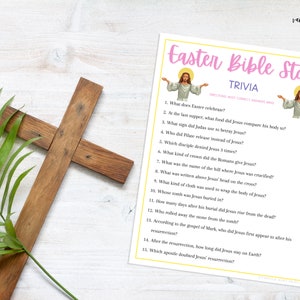Easter Bible Story Trivia Game | Printable Easter Games | Party Games ...