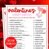 Fun Printable Valentine Candy Match Game With Candy Clues | Valentine ...