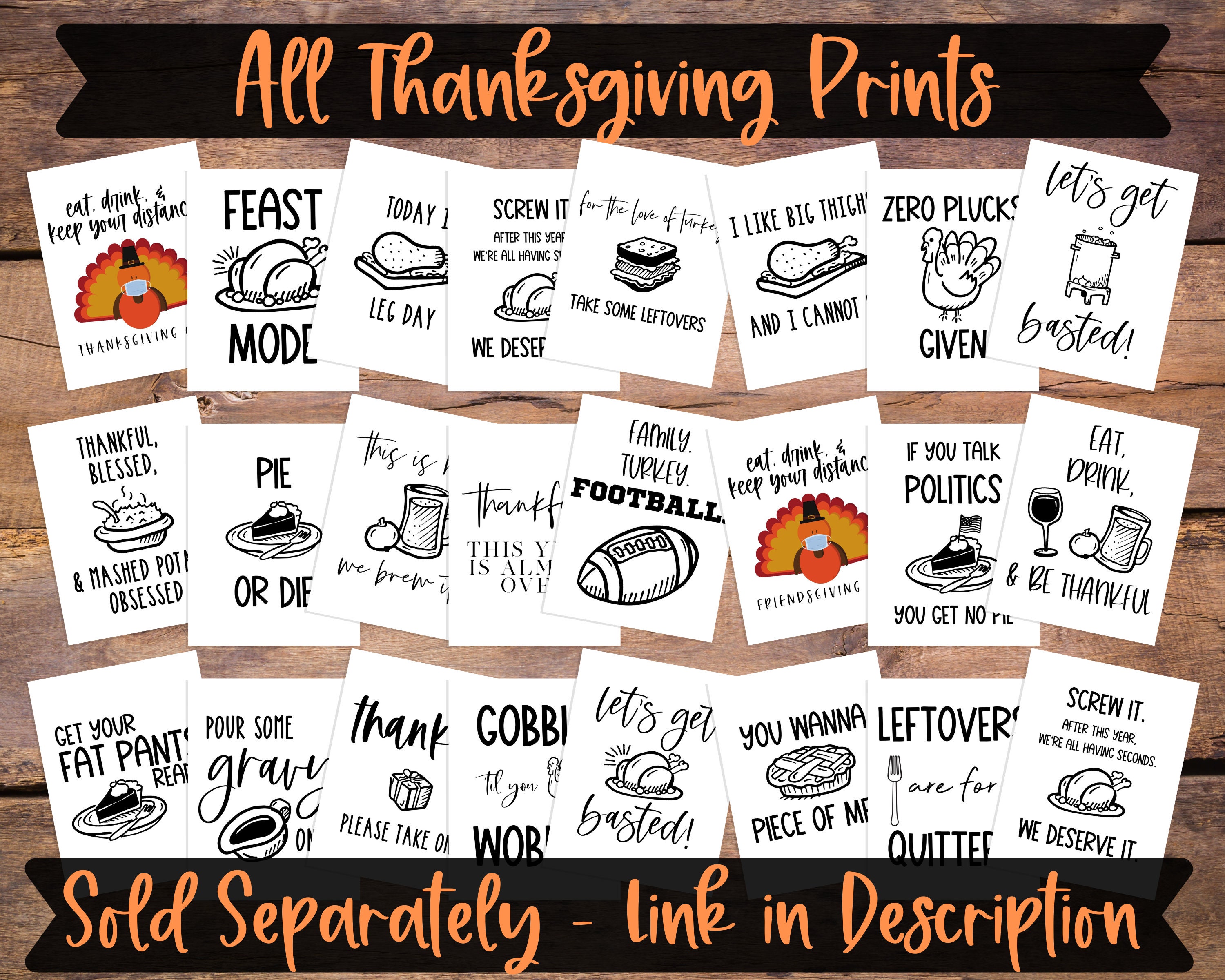 Thanksgiving Sign Take Leftovers Funny Thanksgiving Dinner - Etsy
