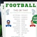 Football This or That Game Would You Rather Party Games Printable Super ...
