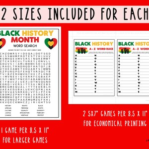 Black History Month 10 Game BUNDLE | African American History ...