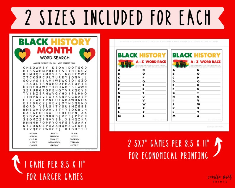 Black History Month 10 Game BUNDLE | African American History ...