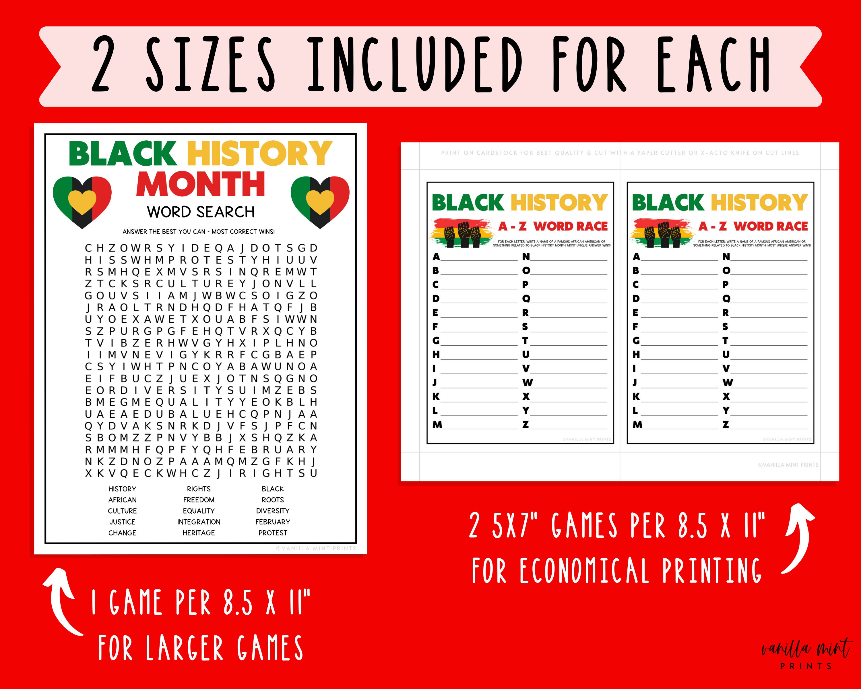 Black History Month 10 Game BUNDLE African American History - Etsy