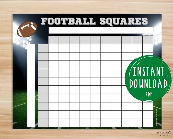 Football Block Pool - Etsy