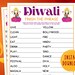 Diwali Finish the Phrase Game Printable Festival of Lights Party Games ...