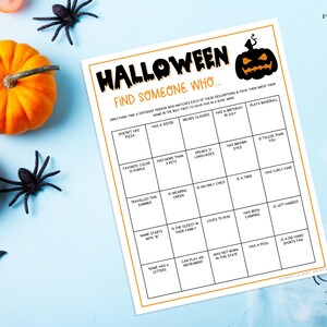 Halloween Find Someone Who Party Game | Halloween Party Games for Kids ...