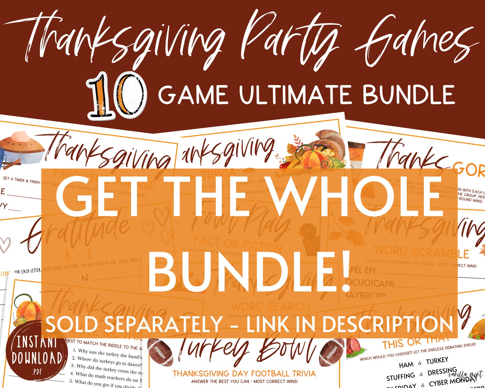 Thanksgiving Riddle Me This Trivia Game | Thanksgiving Printable Games ...