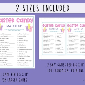 Easter Candy Match up Game Easter Classroom Activities Easter ...