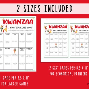 Kwanzaa Find Someone Who | Printable Kwanzaa Party Games | Fun ...