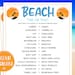 Beach This or That Game Printable Summertime Games Fun Beach Vacation ...