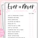 Bachelorette Party Games | Ever or Never Game | Fun Hen Party Games ...