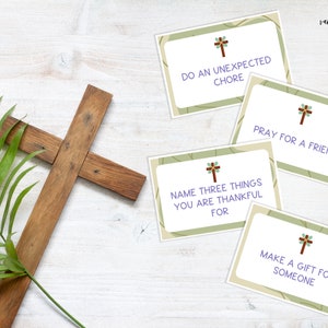 40 Lent Activity Cards | Printable Cards for Lent | Easter Activities ...