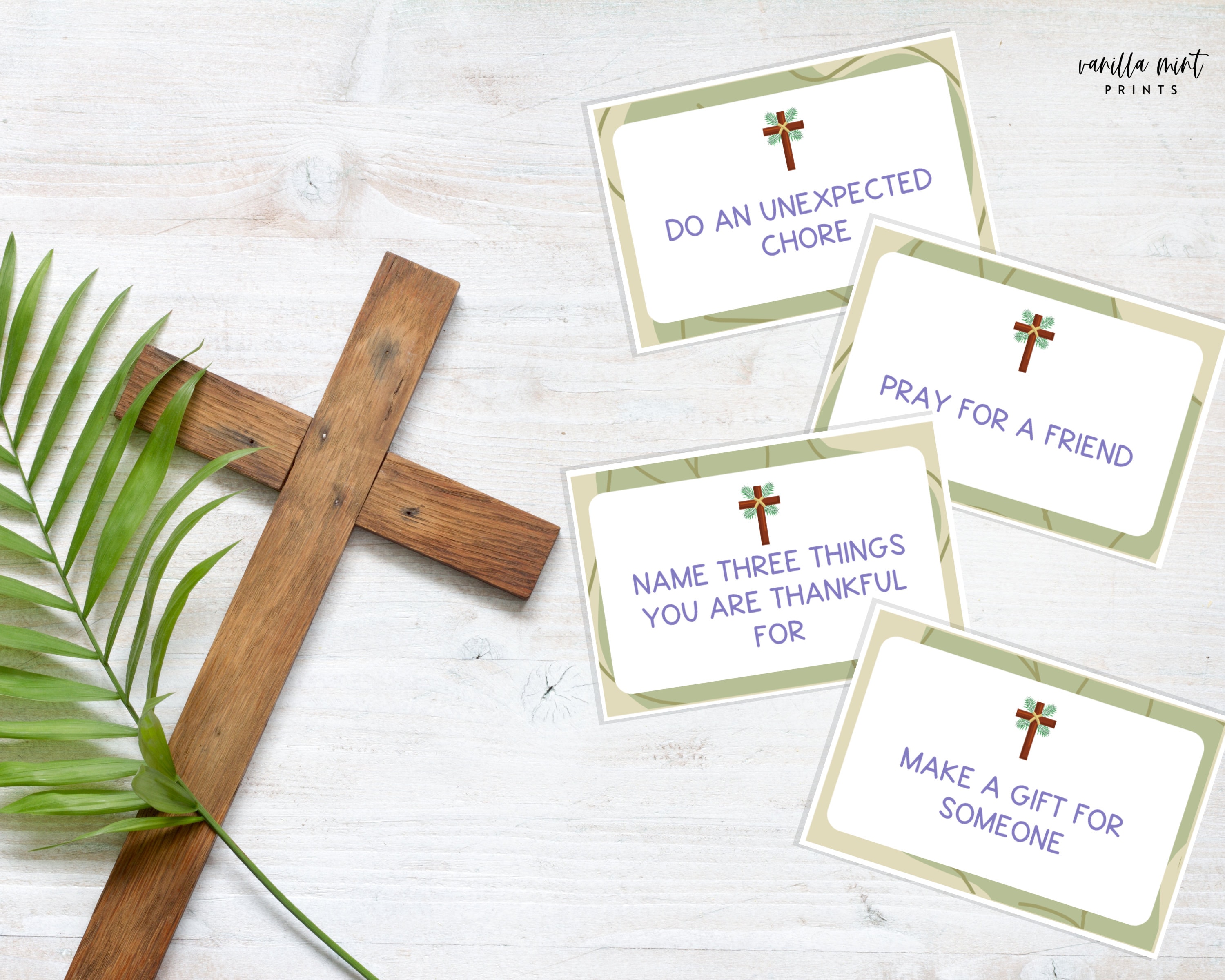 40 Lent Activity Cards Printable Cards for Lent Easter - Etsy
