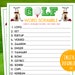 Golf Word Scramble Game Printable Golf Team Party Game Masters Golf ...