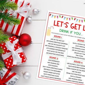 Christmas Drink If Game | Let's Get Lit Xmas Drinking Games | Fun ...