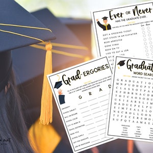Graduation Games | 10 Game BUNDLE | Fun Graduation Party Games | Class ...