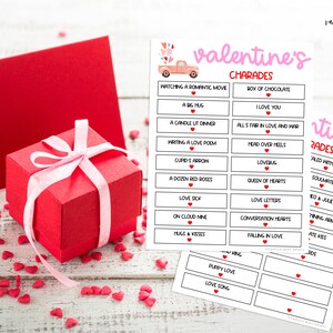 Valentine's Day Charades Game | Fun Valentine's Day Printable Party ...