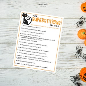Halloween Superstitious Trivia Game Superstition Games How ...