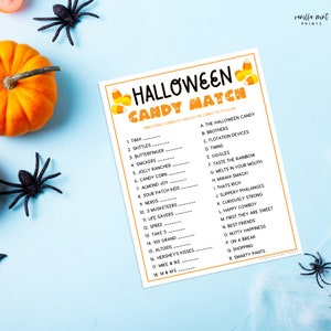 Halloween Candy Match Party Game Halloween Games for Kids & Adults Fun ...