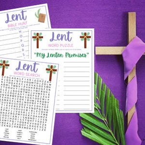 Lent 7 Game Activity Bundle | Seven Printable Party Games | Easter ...