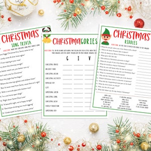 Christmas Game BUNDLE Volume 2 10 Christmas Printable Games | Etsy