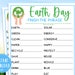 Earth Day Finish the Phrase Game Fun Printable Spring Games ...