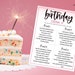 PINK Adult Birthday Party Games Birthday Drink If Party Game Fun ...