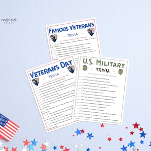Veterans Day 10 Game BUNDLE | Printable Veterans Day Games | America ...