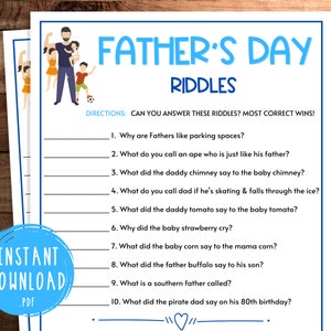 Father's Day Riddles Game | Father's Day Games | Games for Dad | Happy ...