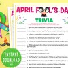 April Fool's Day Trivia Game Printable, April Fools Party Idea, April ...