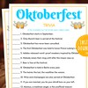Oktoberfest Scavenger Hunt Printable Oktoberfest Party Games German ...
