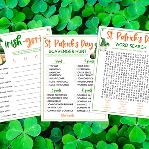 St. Patrick's Day 10 Game BUNDLE Volume 1 | Irish | Fun St. Patty's Day ...