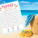 Summer Word Search Printable Summertime Games Party Games Summer ...