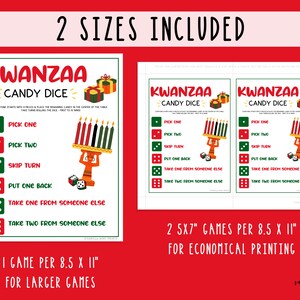 Kwanzaa Candy Dice | Printable Kwanzaa Party Games | Fun Activities for ...