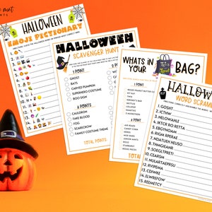 Halloween Party Games BUNDLE 10 Halloween Printable Games | Etsy