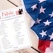Patriotic Scavenger Hunt Game Printable Memorial Day Party Games ...