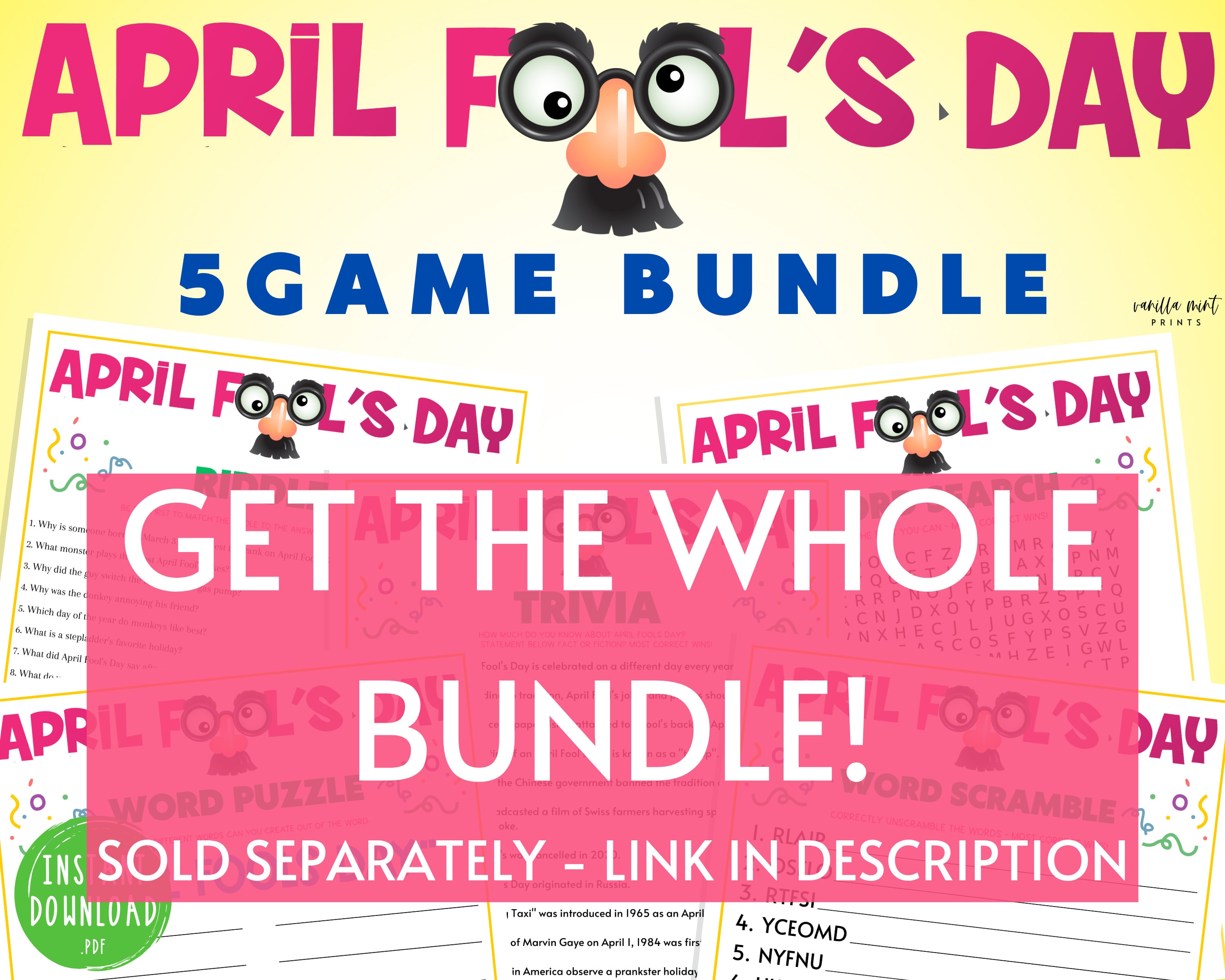 April Fool's Day Trivia Game April Fools Party Games - Etsy Canada April Fool's Day Trivia Game April Fools Party Games - Etsy Canada