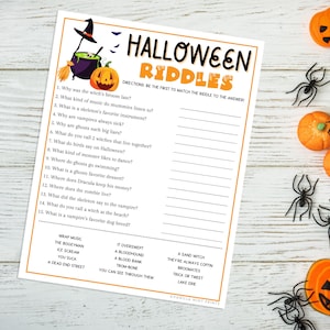 Halloween Riddles Party Game | Halloween Games for Kids | Fun Halloween ...