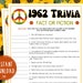 1962 Trivia | 60s Pop Culture Trivia | Fact or Fiction | 60th Birthday ...