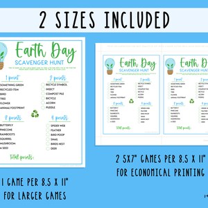 Earth Day Scavenger Hunt Game | Fun Printable Spring Games ...